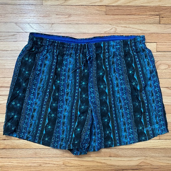Speedo | Swim | Vintage Speedo Swim Trunks Blue Pattern | Poshmark